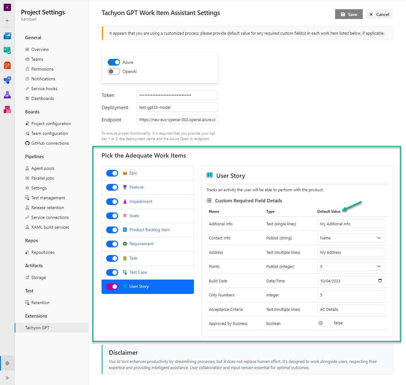 Tachyon GPT Work Item Assistant - Visual Studio Marketplace