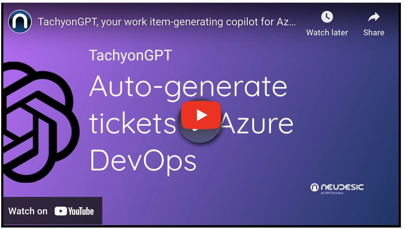 Tachyon GPT Work Item Assistant - Visual Studio Marketplace